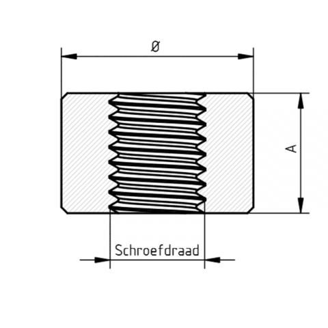 Ronde moer - Verbindingen op maat // Rigo Metaal BV
